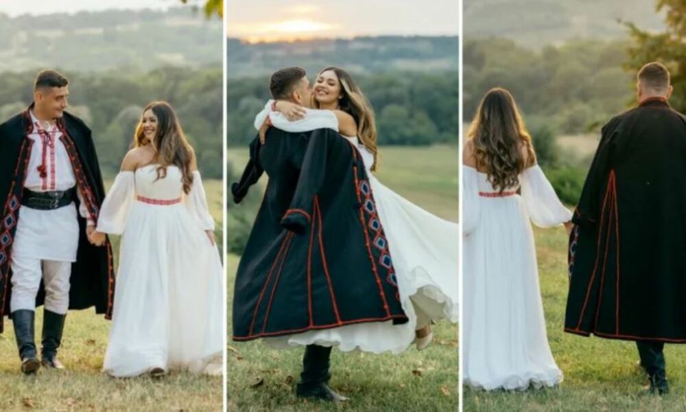 Cum arată straiele mirilor! George şi Ilinca au îmbrăcat ţinutele ...